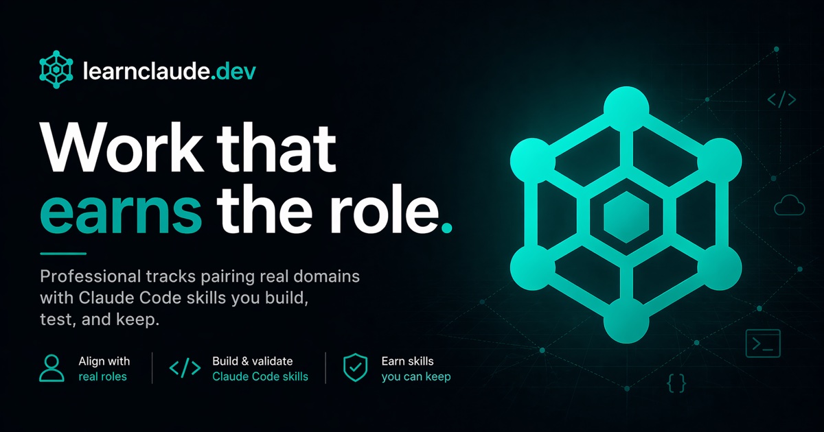learnclaude.dev — Professional courses built around Claude Code